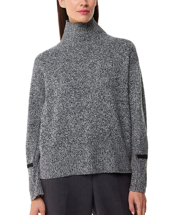 Whistles Wool Fleck Funnel Neck Sweater - Grey Multi