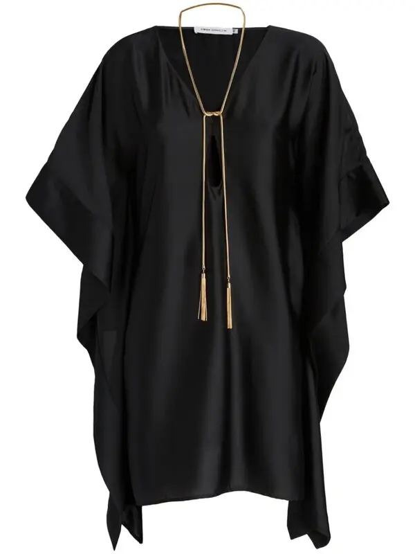 SIMONA CORSELLINI Satin Midi Dress