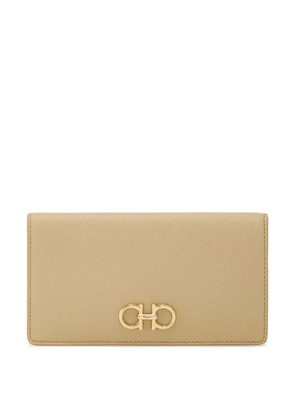 FERRAGAMO Gancini Continental Wallet - Neutrals