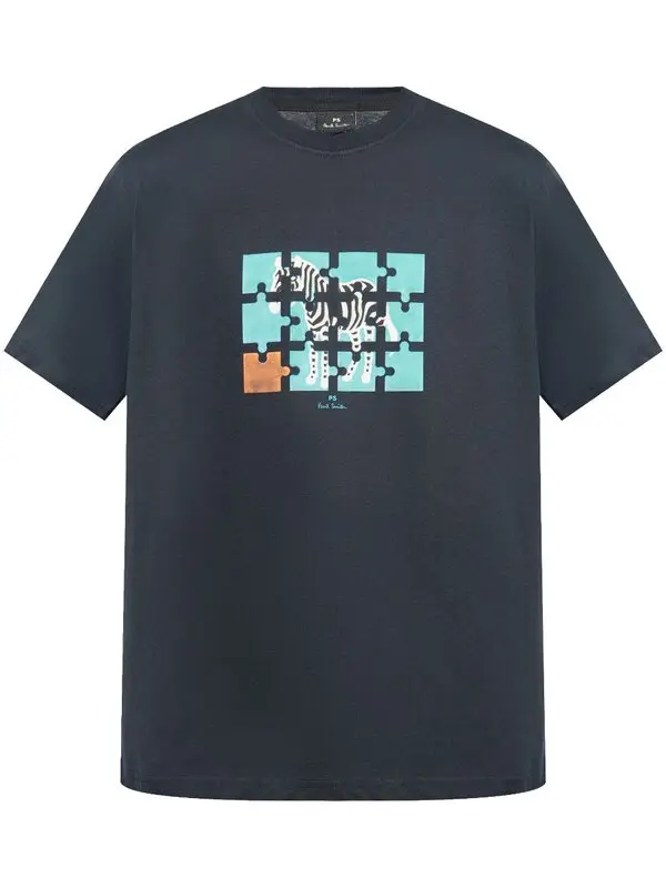 Paul Smith Zebra Jigsaw-print T-shirt