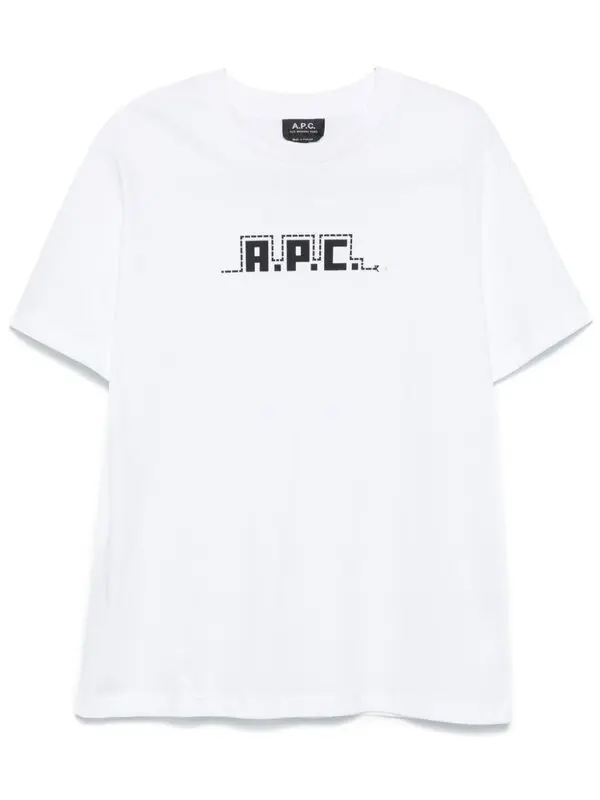 A.p.c. Snake-print T-shirt - White