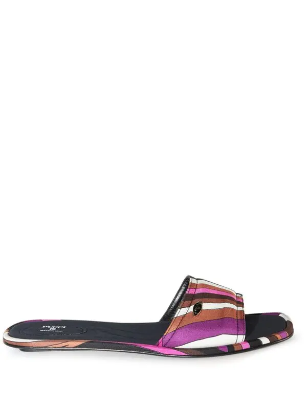 Emilio Pucci Geometric Slides - Brown