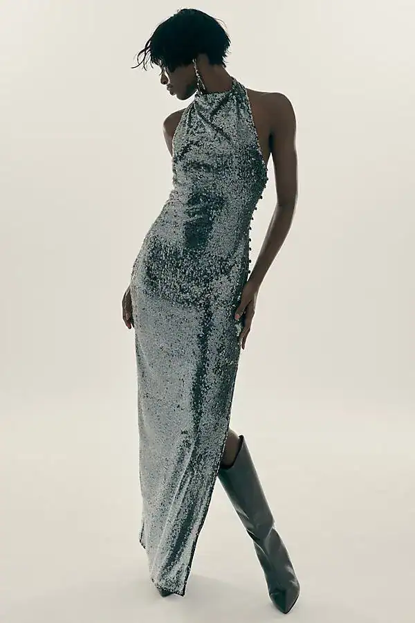 misha silver dress Chase Dress
