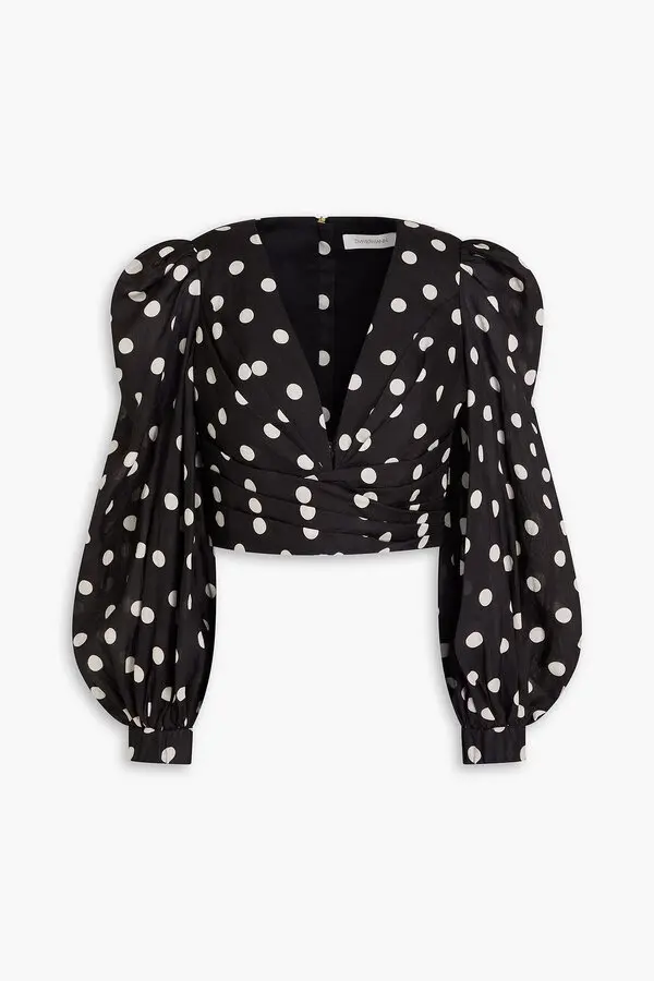Zimmermann Polka Dot Ramie Top