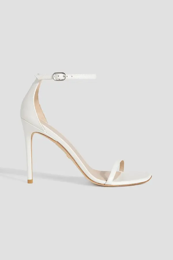 STUART WEITZMAN Leather Sandals - White