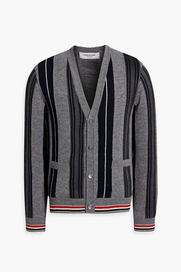 Thom Browne Striped Wool-blend Cardigan