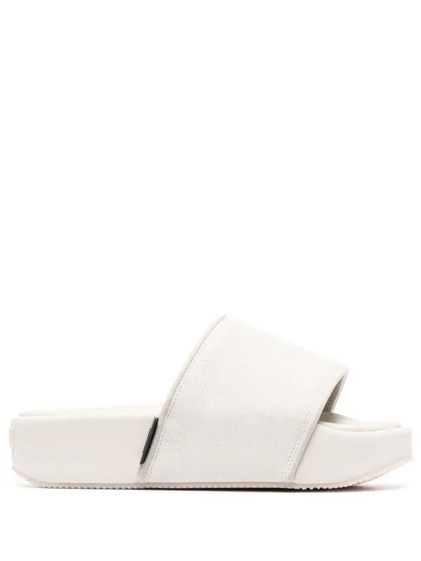 Y3 Leather Slides - Neutrals