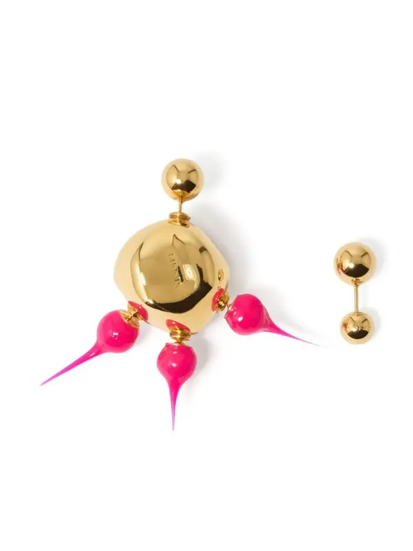 Sunnei Spike Earrings - Gold