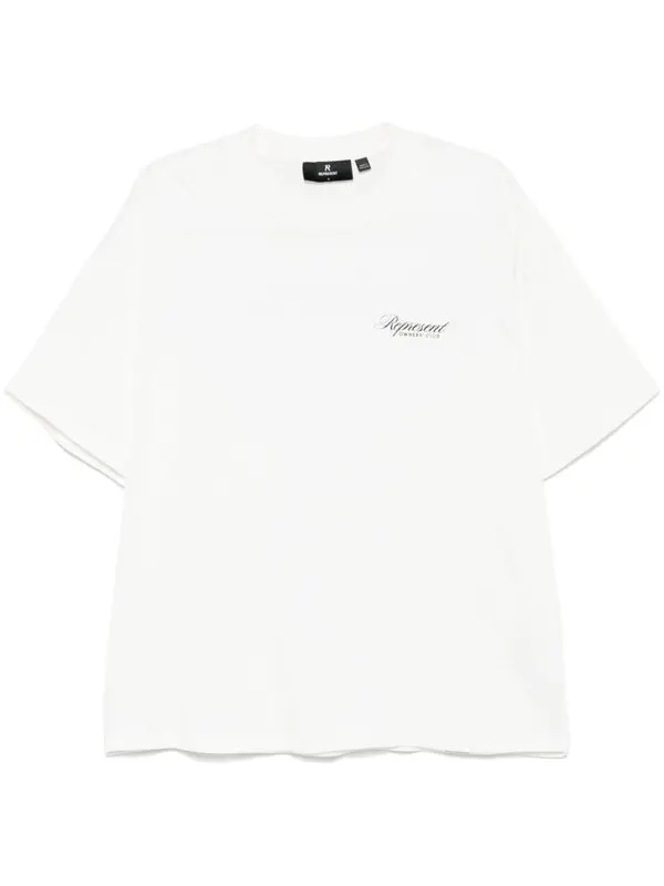 REPRESENT Owners Club Script T-shirt - White