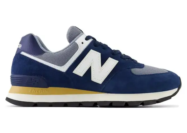 NEW BALANCE 574 Rugged Sneakers - Navy Blue/white