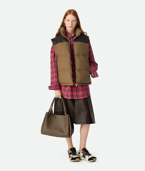 Bottega Veneta Poplin Puffer Gilet