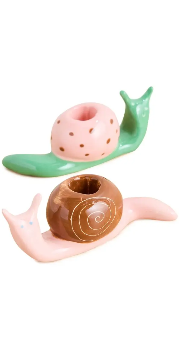 LAETITIA ROUGET The Hard Shell Set Of 2 Candleholders