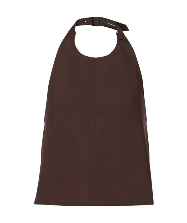 Wardrobe.NYC Open-back Halterneck Wool Top