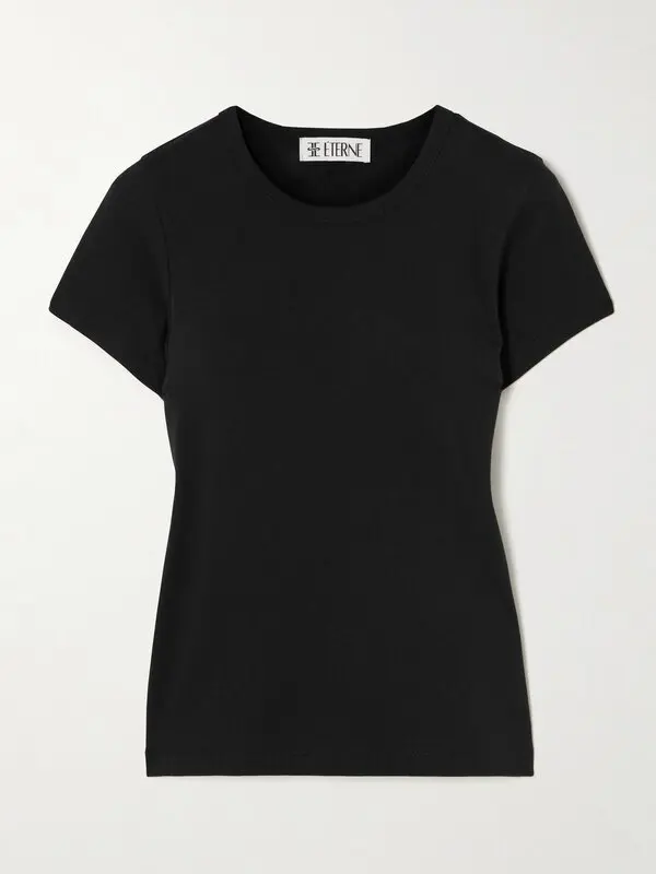 Eterne Short Sleeve Baby Tee - Black