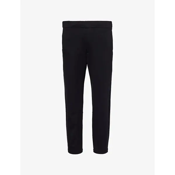 Paige Relaxed-fit Tapered Stretch-jersey Trousers - Black