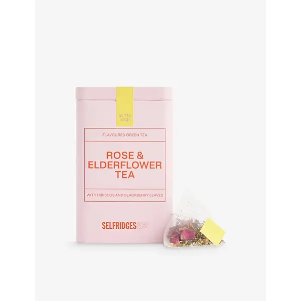 SELFRIDGES SELECTION Rose And Elderflower Tea Tin 60g