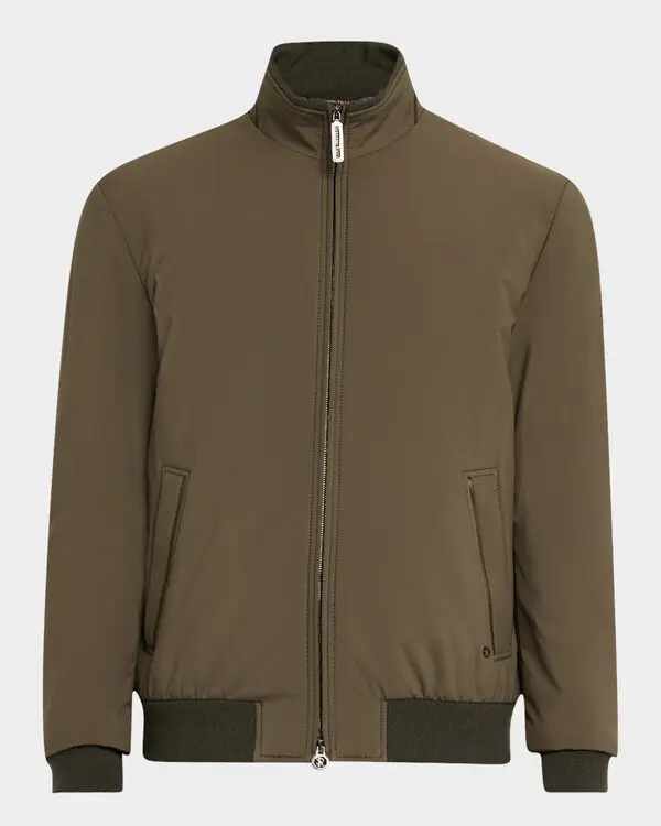 Stefano Ricci Technical Fabric Bomber Jacket