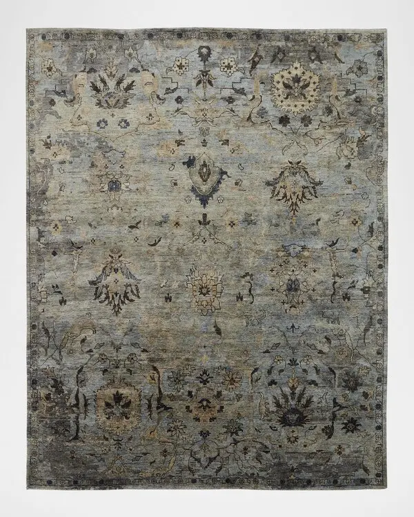 HAVEN & LOOM Cyan Sky Hand-knotted Rug, 12' X 15 - Blue