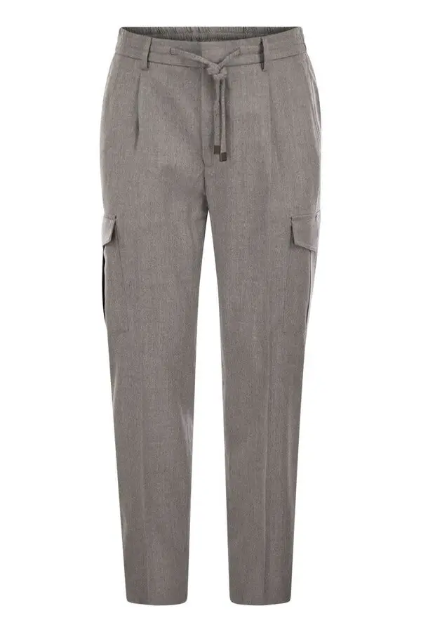 Peserico Flannel Cargo Trousers