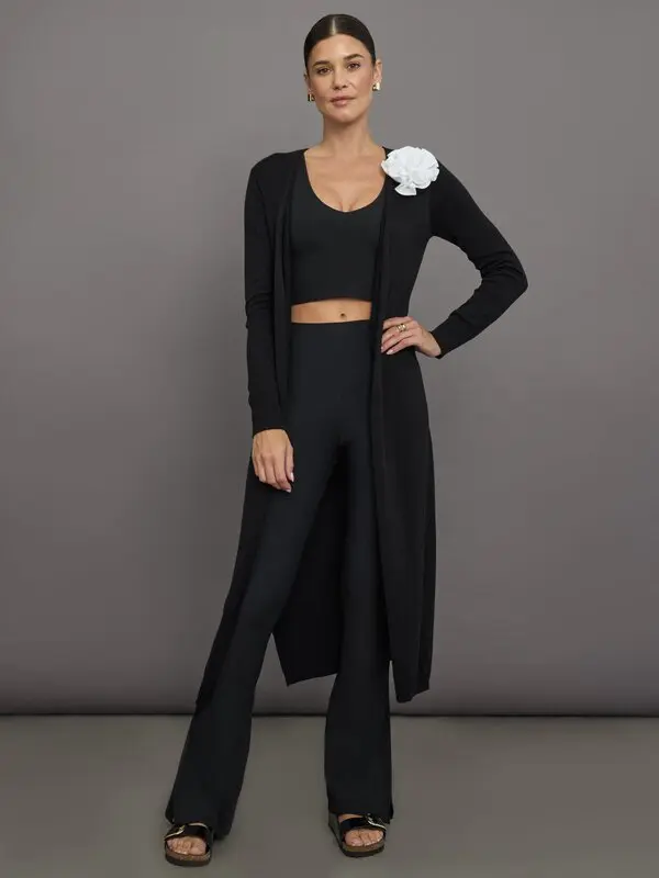 Carbon38 Rosette Longline Sweater