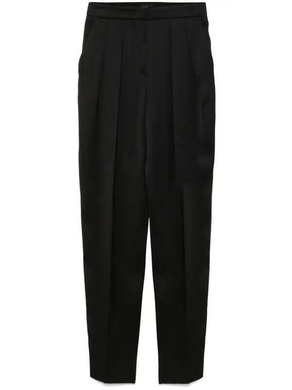 Giorgio Armani Silk Trousers - Black