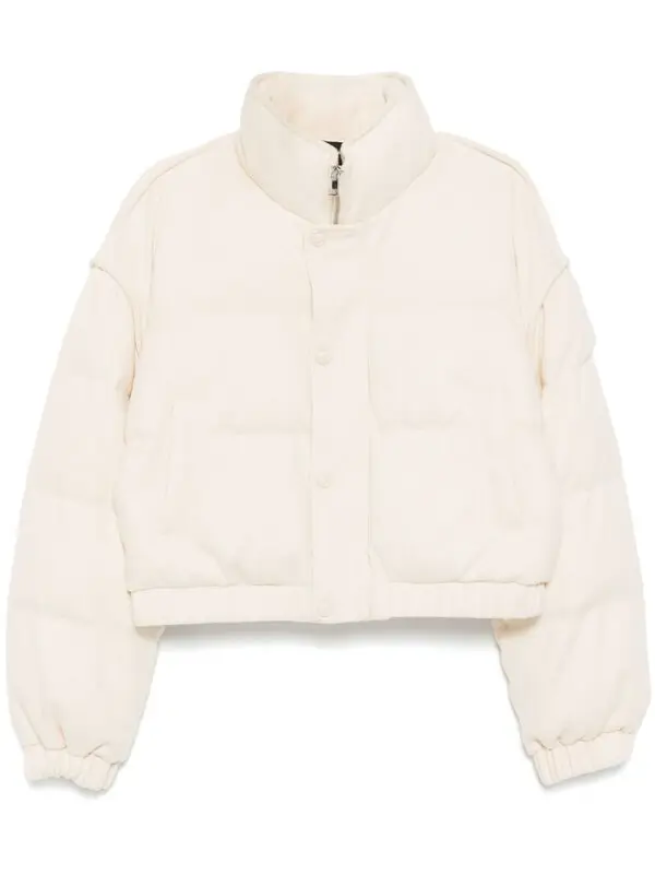 TOUT A COUP Cropped Down Jacket - Neutrals