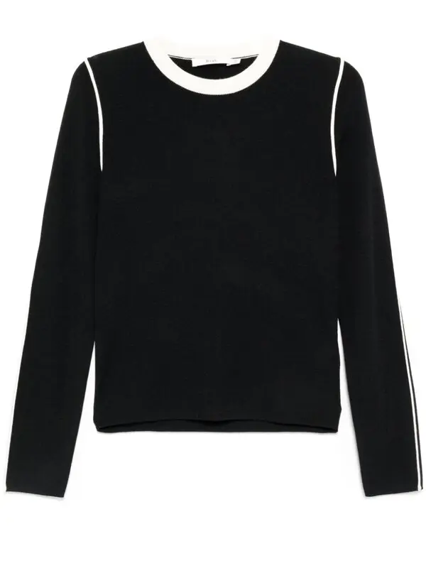 B+AB Contrast Trim Knit Sweatshirt