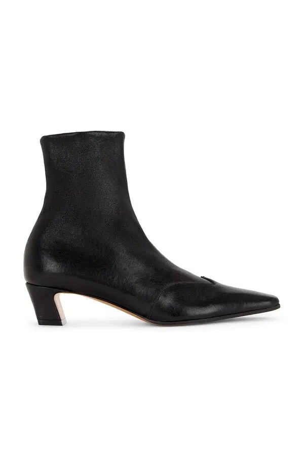 Khaite Nevada Ankle Stretch Boots - Black