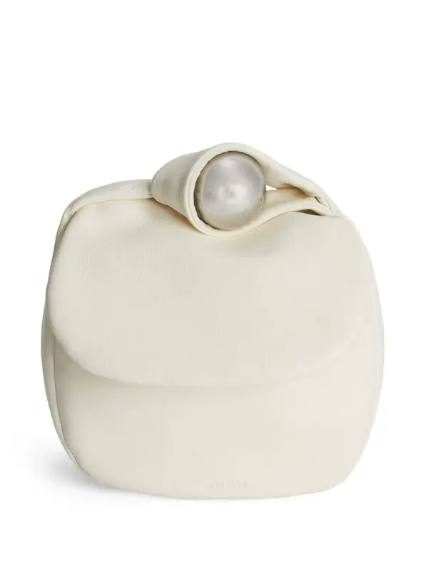 JIL SANDER Sphere Clutch - White