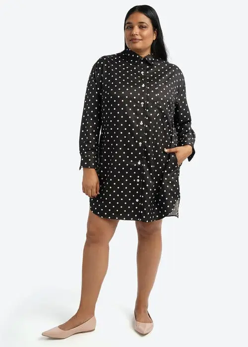 SEE ROSE GO Tunic Shirt Dress
