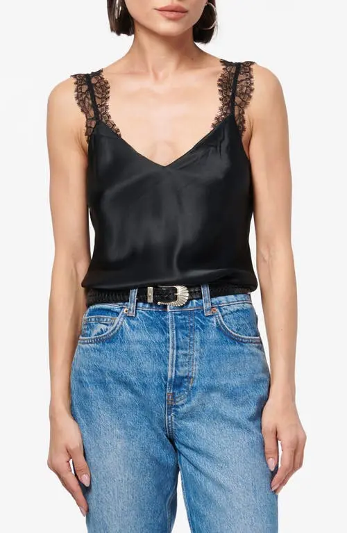 Cami Nyc Marlo Lace Trim Tank - Black