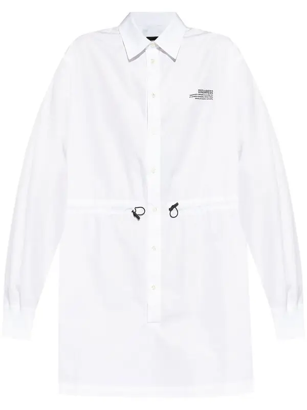 Dsquared2 Cotton Mini Dress - White