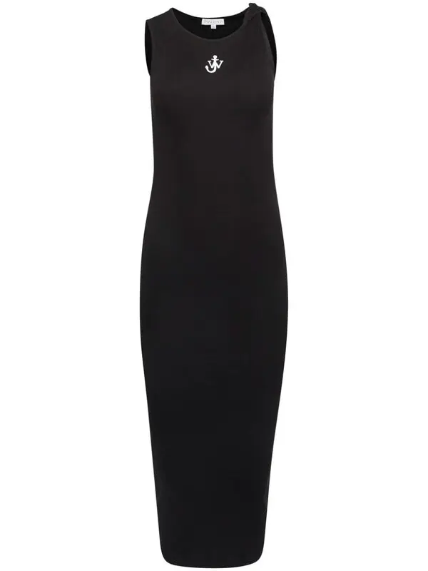 JW Anderson Anchor Midi Dress - Black