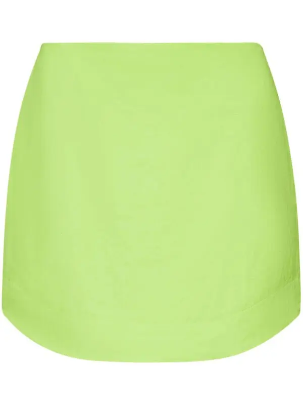 JW Anderson Curved-hem Mini Skirt - Green
