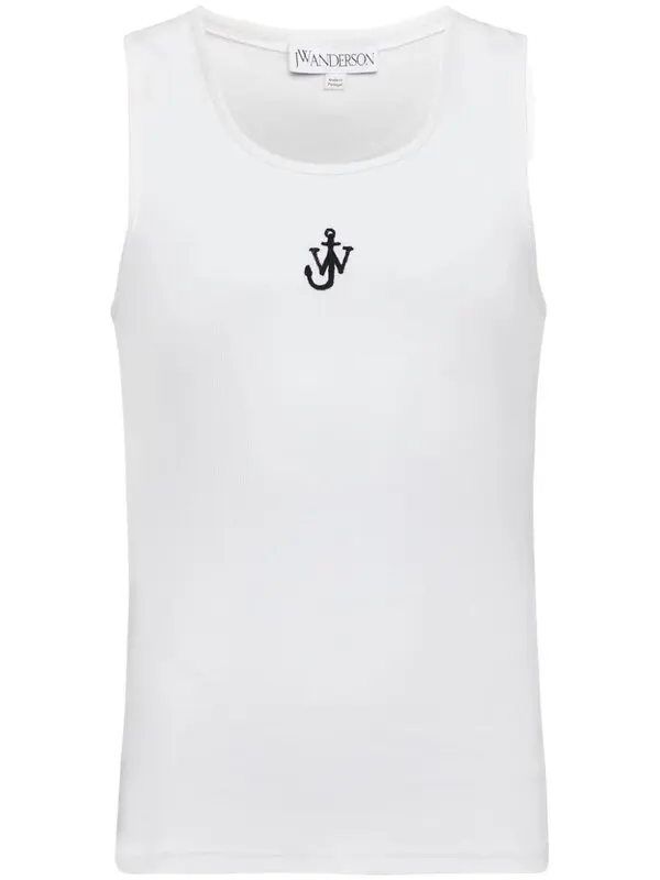 JW Anderson Anchor Logo Tank Top - White