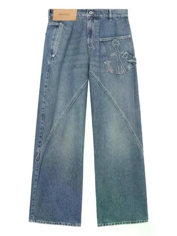JW Anderson Workwear Straight-leg Jeans - Blue