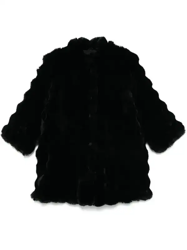 Armani Exchange Faux-Fur Coat In Black - 13% Off | Editorialist
