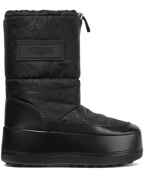 Versace Barocco Milano Boots - Black
