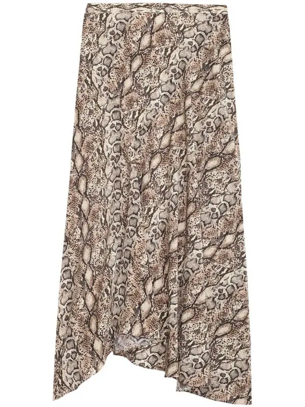 Isabel Marant Sakura Printed Skirt - Neutrals