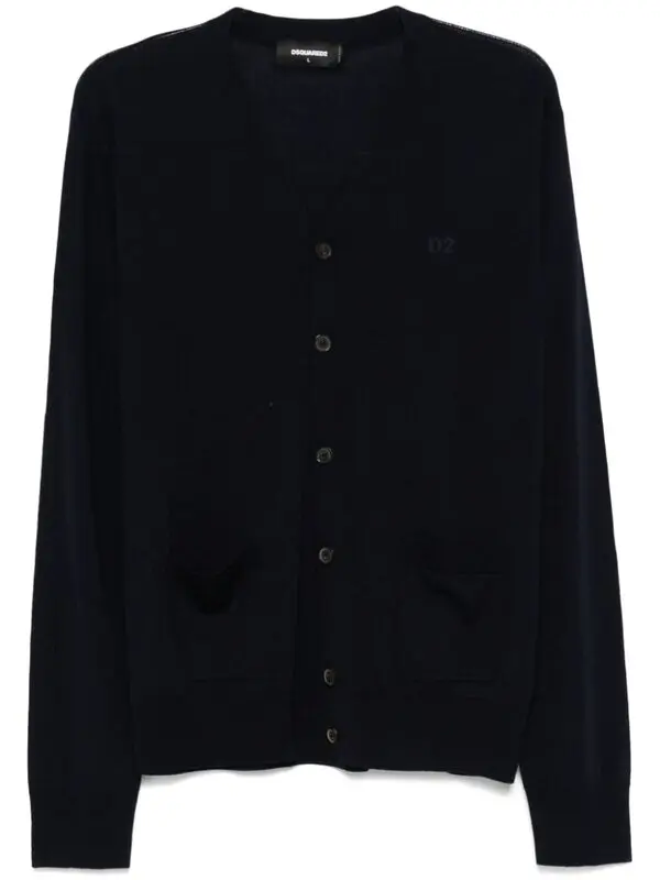 Dsquared2 Logo-embroidered Cardigan