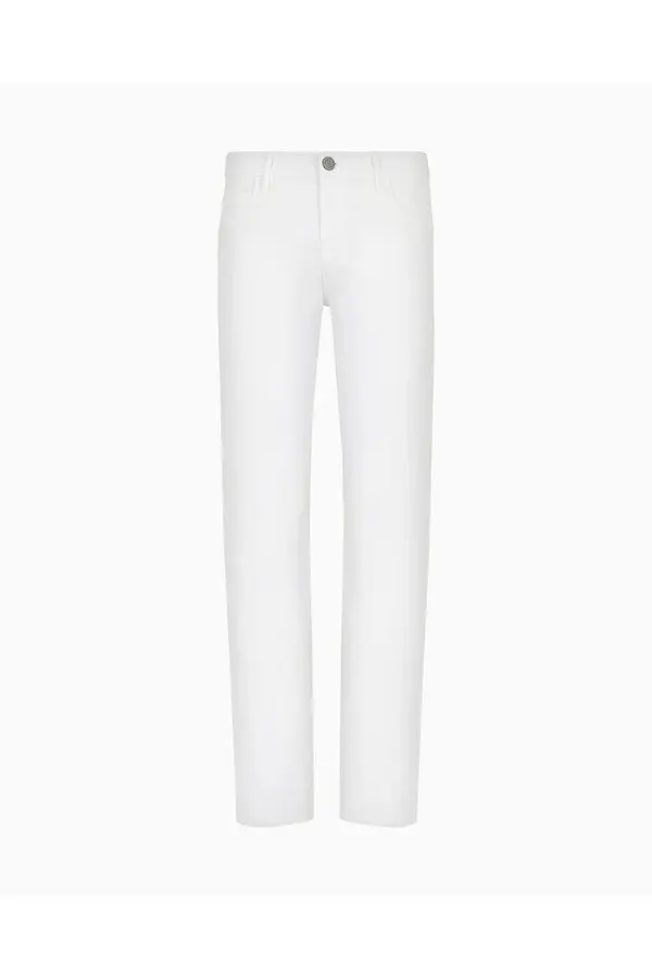 Giorgio Armani Regular-fit Five-pocket Trousers - White