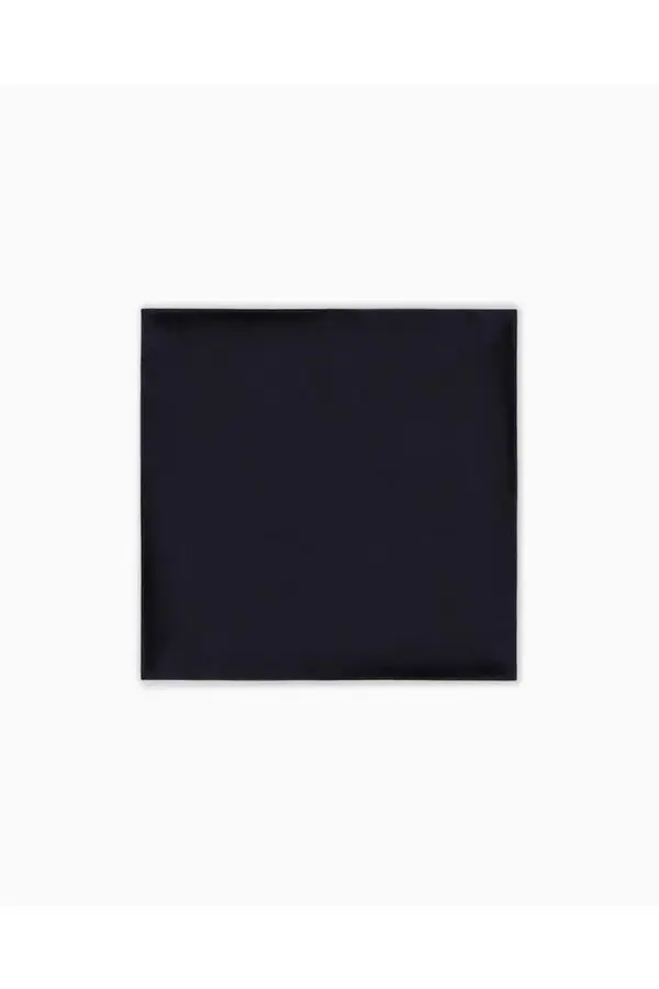 Giorgio Armani Silk Pocket Square - Blue