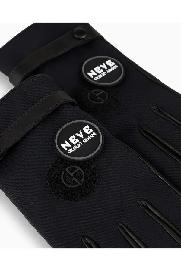 Giorgio Armani Neve Gloves - Blue