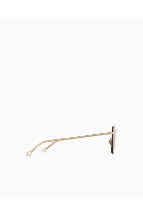 Giorgio Armani Square Frame Sunglasses - Gold