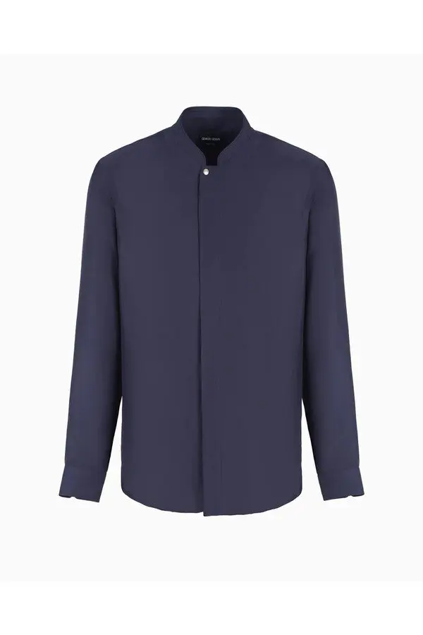 Giorgio Armani Regular-fit Shirt In Silk Twill