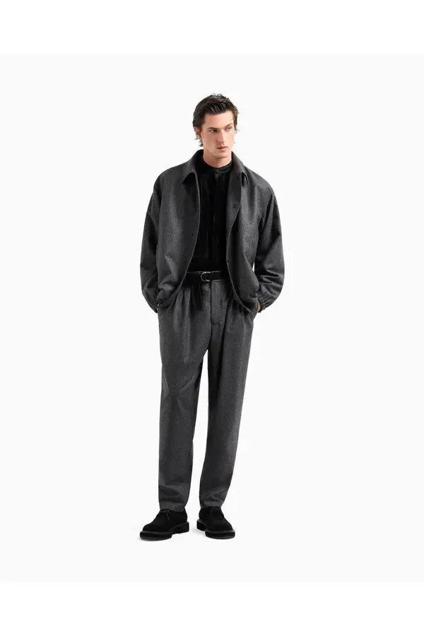 Giorgio Armani Virgin Wool And Cashmere Trousers
