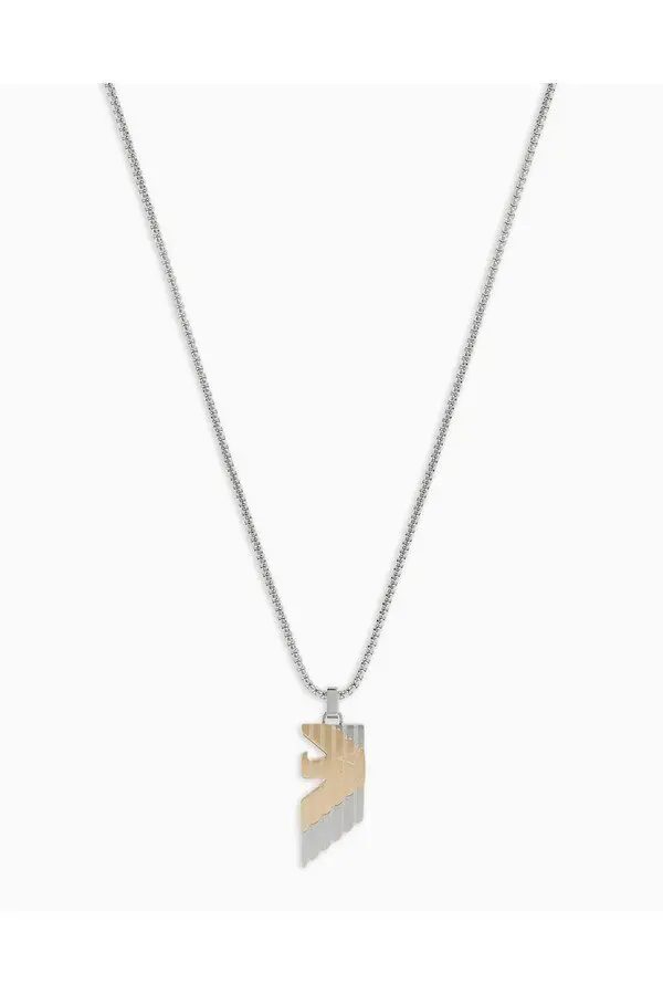 Emporio Armani Two-tone Pendant Necklace - Red