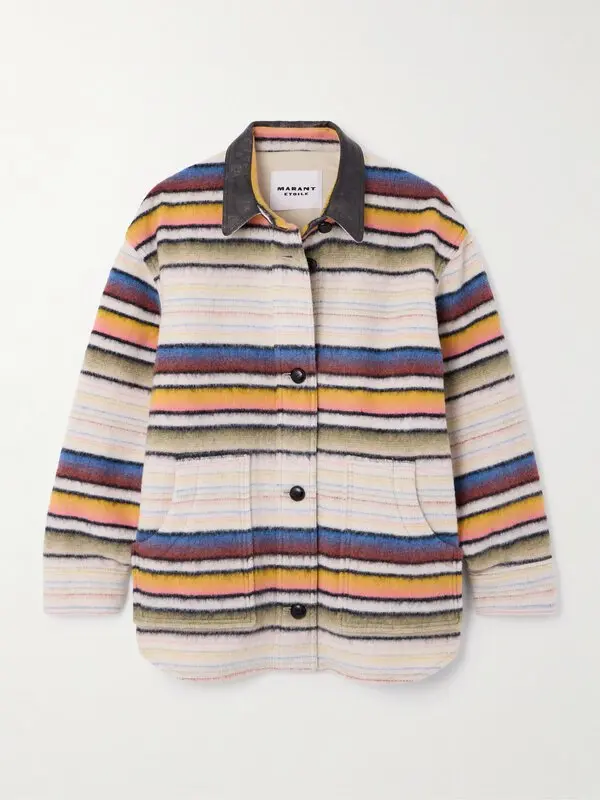 MARANT ETOILE Dayvi Oversized Wool-blend Jacket - Ivory
