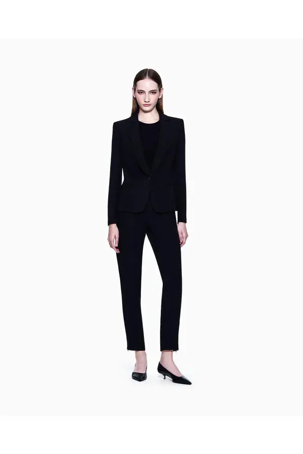 Giorgio Armani Links-stitch Viscose Jumper - Black