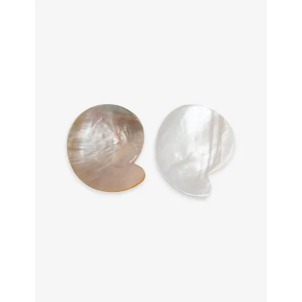 GOHAR WORLD Nautilus Shell-shaped Mother-of-pearl Dish 10cm X 11.4cm